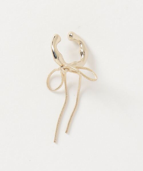 Zoule（ゾーラ）の「Zoule ゾーラ：ruban2 リボン イヤーカフ（ニッケルフリー）（イヤーカフ）」 - WEAR