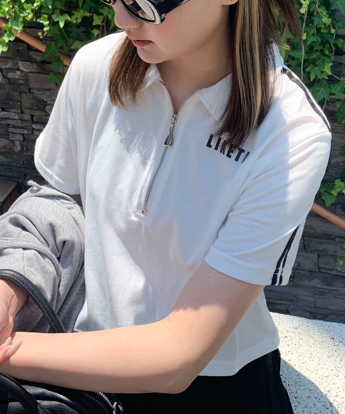 Teem Store（チームストア）の「サイドラインハーフジップショートポロシャツ（ポロシャツ）」 - WEAR