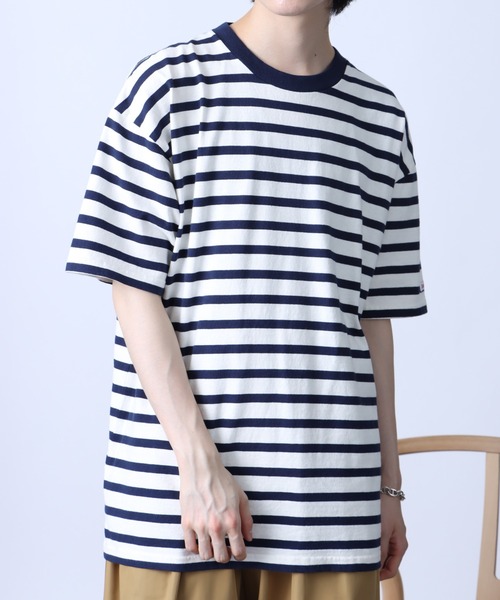 Goodwear（グッドウェア）の「【GOODWEAR】USA COTTON ヘビーウェイトボーダーTEE 2W7-13216（Tシャツ ...