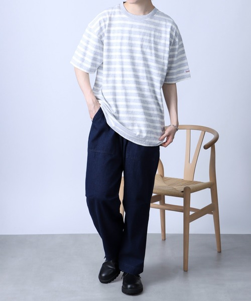 Goodwear（グッドウェア）の「【GOODWEAR】USA COTTON ヘビーウェイトボーダーTEE 2W7-13216（Tシャツ ...