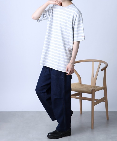 Goodwear（グッドウェア）の「【GOODWEAR】USA COTTON ヘビーウェイトボーダーTEE 2W7-13216（Tシャツ ...