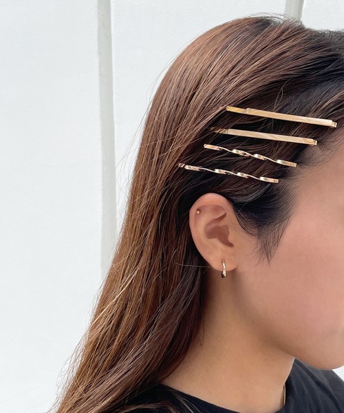 Ein（アイン）の「Ein/ツイストデザイン ヘアピンセット（ヘアピン）」 - WEAR