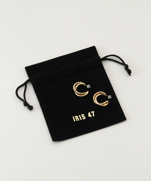 IENA（イエナ）の「IRIS47/イリスフォーセブン twist pierce ピアス(両耳) AN7-G（ピアス（両耳用））」 - WEAR