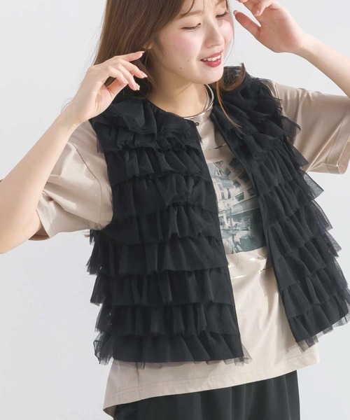 チュールティアード2wayベスト（ベスト）｜PICCIN PERLA（ピッチンペルラ）のファッション通販 - ZOZOTOWN