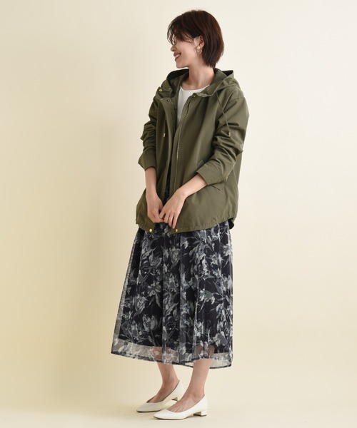 INTERPLANET（インタープラネット）の「ネットクロス花柄タックスカート（スカート）」 - WEAR