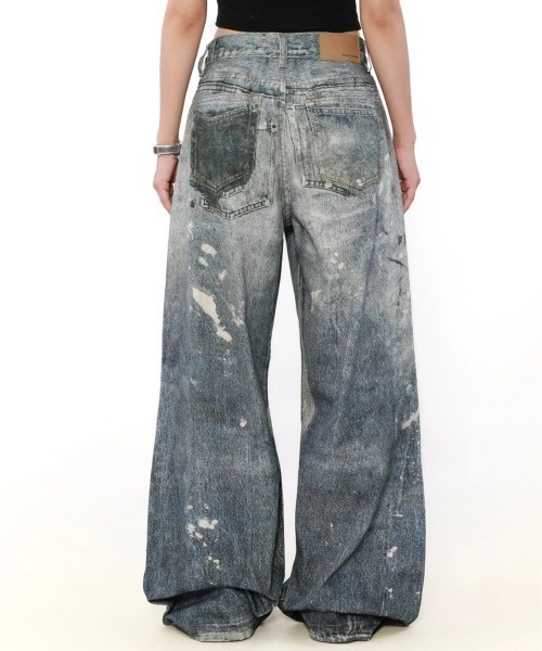 gem（ジェム）の「street washed ink stained denim（デニムパンツ）」 - WEAR
