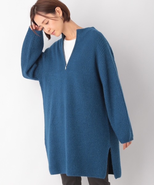 LEPSIM（レプシィム）の「5GアゼハーフZIPチュニック 864986（チュニック）」 - WEAR