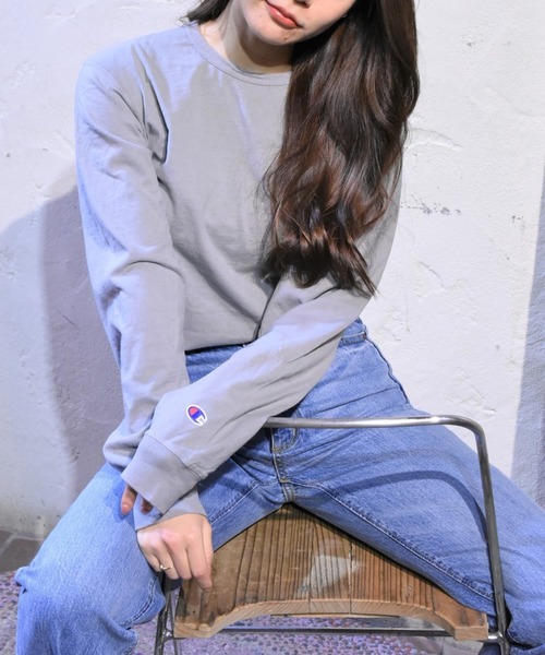Champion（チャンピオン）の「CHAMPION/チャンピオン/6oz GARMENT DYED LONG SLEEVE T-SHIRT (UN)（Tシャツ/カットソー）」 - WEAR