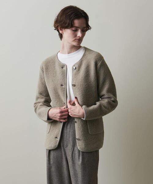 Steven Alan（スティーブンアラン）の「＜Steven Alan＞WOOL BOUCLE KNIT JACKET/カーディガン ...