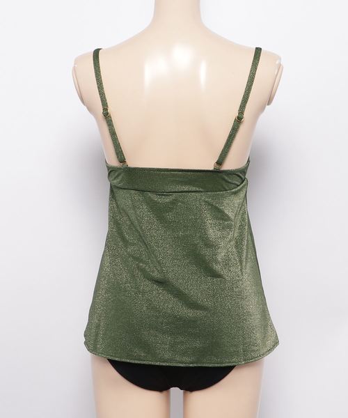 Riberce（リベーチェ）の「Riberce | ラメ素材×無地 キャミソールビキニ 水着【9Mサイズ】（水着）」 - WEAR