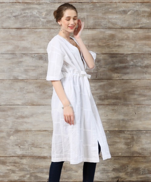 OandI（オーアンドアイ）の「インド ピンタックカーディガン（カーディガン/ボレロ）」 - WEAR