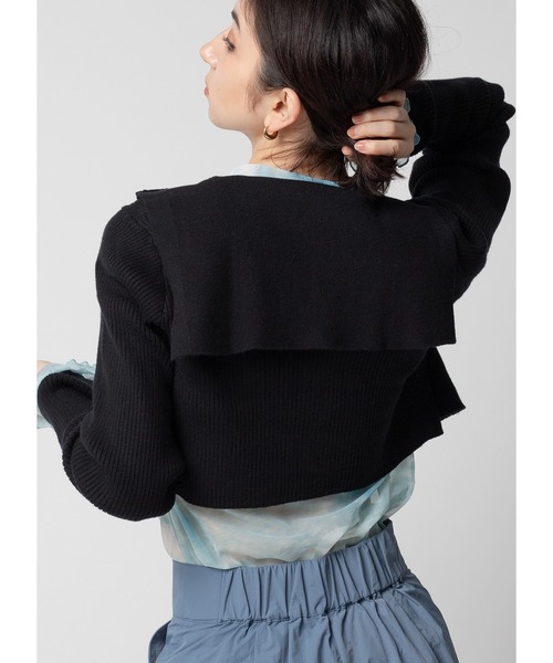 Adoon plain（アドーンプレーン）の「セーラーカラーニット（カーディガン/ボレロ）」 - WEAR