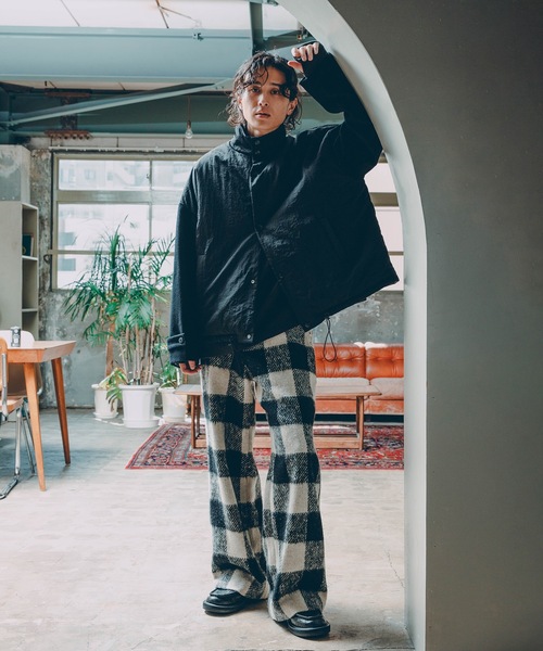 block plaid wide full-length slacks（スラックス）｜RYU（リュー）のファッション通販 - ZOZOTOWN