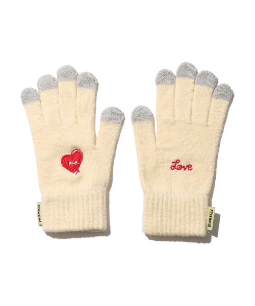 LOVE HEART SMART GLOVES (LEMON)（手袋）｜PIECEMAKER（ピースメーカー）のファッション通販 - ZOZOTOWN