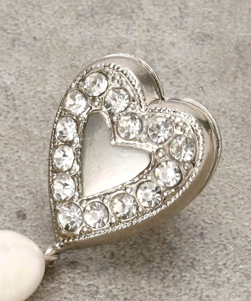 Freaks Store(フリークスストア)の「ader Bijoux アデルビジュー Heart Pearl Earring ハート×