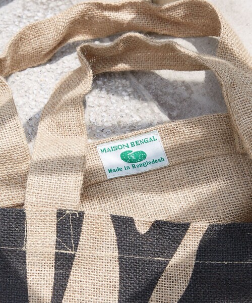 PUBLUX（パブリュクス）の「【MAISONBENGAL/メイゾンベンガル】 PRINTED CBC BAG ジュートプリントトートバッグ ...