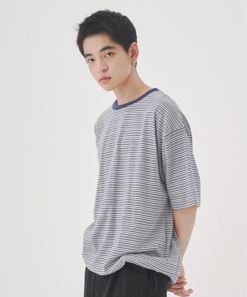 YOEL（ヨエル）の「YOEL - mulch border tee / マルチボーダーTシャツ（Tシャツ/カットソー）」 - WEAR