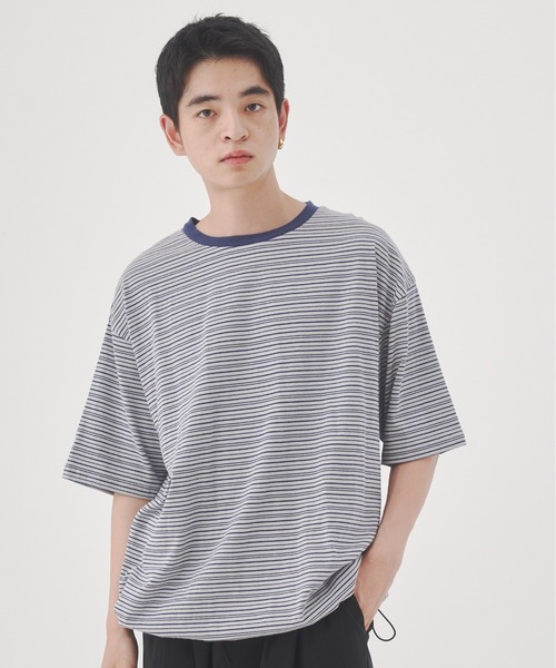 YOEL（ヨエル）の「YOEL - mulch border tee / マルチボーダーTシャツ（Tシャツ/カットソー）」 - WEAR