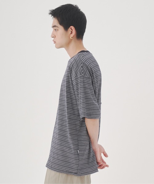 YOEL（ヨエル）の「YOEL - mulch border tee / マルチボーダーTシャツ（Tシャツ/カットソー）」 - WEAR