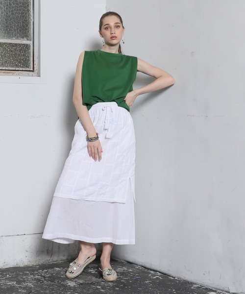 OandI（オーアンドアイ）の「インド ピンタック レイヤードスカート（スカート）」 - WEAR