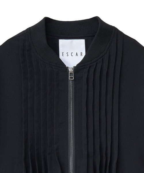 ESCAR（エスカー）の「 ESCAR セミシアーピンタックブルゾン（ブルゾン）」 - WEAR