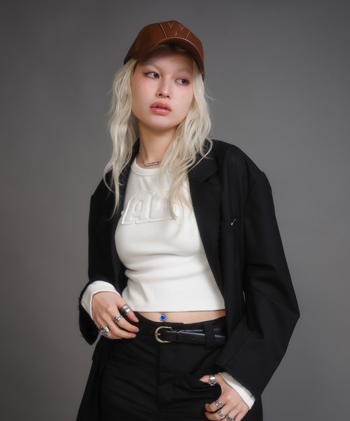 ACLENT（アクレント）の「エンボスロゴピグメントリブロンT（Tシャツ/カットソー）」 - WEAR