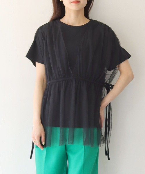【セール】【vingtrois】チュールビスチェTシャツ（Tシャツ/カットソー）｜HER CLOSET（ハークローゼット）のファッション通販 ...