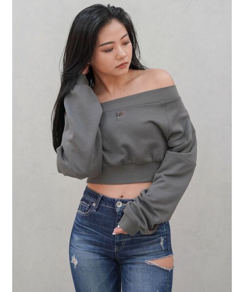 GYDA（ジェイダ）の「GYGYショートスウェットトップス（スウェット）」 - WEAR