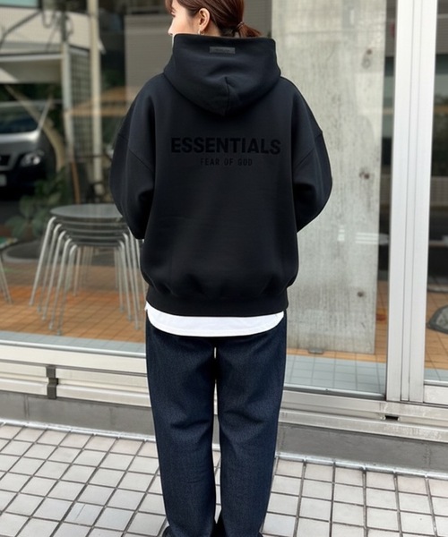 セール】【FOG ESSENTIALS】エッセンシャルズ FLOCKING PRINTED HOODIE