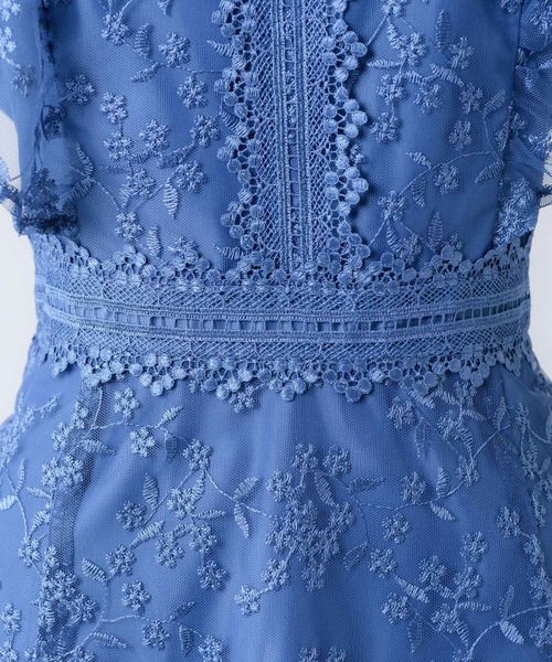 Rewde（ルゥデ）の「ｴﾝﾌﾞﾛｲﾀﾞﾘｰﾚｰｽﾄﾞﾚｽ（0R04-A2123）（ドレス）」 - WEAR