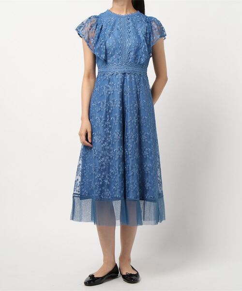 Rewde（ルゥデ）の「ｴﾝﾌﾞﾛｲﾀﾞﾘｰﾚｰｽﾄﾞﾚｽ（0R04-A2123）（ドレス）」 - WEAR
