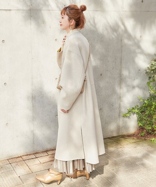 B.C STOCK（ベーセーストック）の「《追加》S120ブレンドリバーシブルコート（ノーカラーコート）」 - WEAR