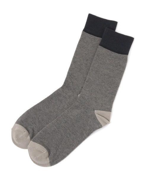 LAKOLE（ラコレ）の「TCボーダー切替ソックス / 349545（ソックス/靴下）」 - WEAR