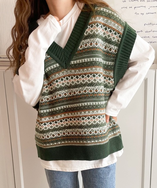 classicalelf（クラシカルエルフ）の「Vネックニット（ニット/セーター）」 - WEAR