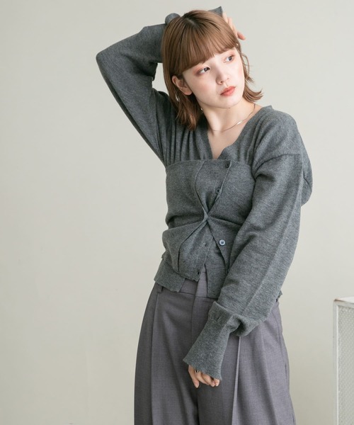 KBF（ケイビーエフ）の「マルチビスチェSETカーディガン（カーディガン/ボレロ）」 - WEAR