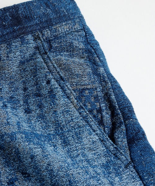 FDMTL（ファンダメンタル）の「FDMTL/ファンダメンタル/BORO JAQUARD WIDE PANTS RINSE（デニムパンツ）」 - WEAR