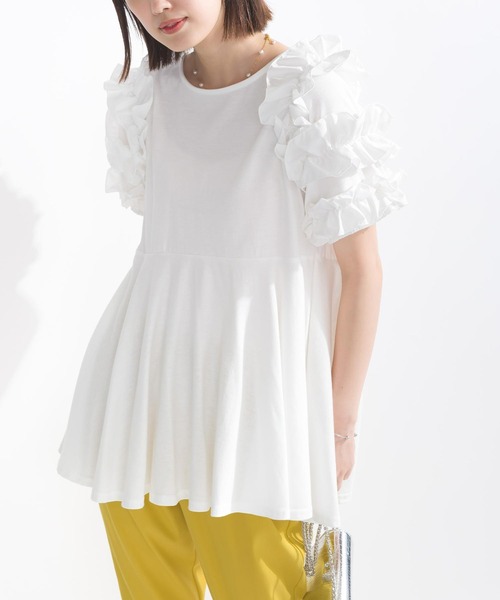 PICCIN（ピッチン）の「【WEB限定】袖フリル切り替えプルオーバー（Tシャツ/カットソー）」 - WEAR