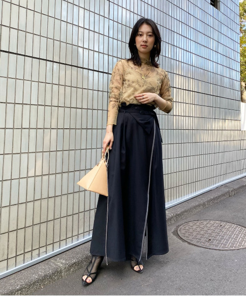 Ameri（アメリ）の「HIGH WAIST WRAPPING SKIRT（スカート）」 - WEAR