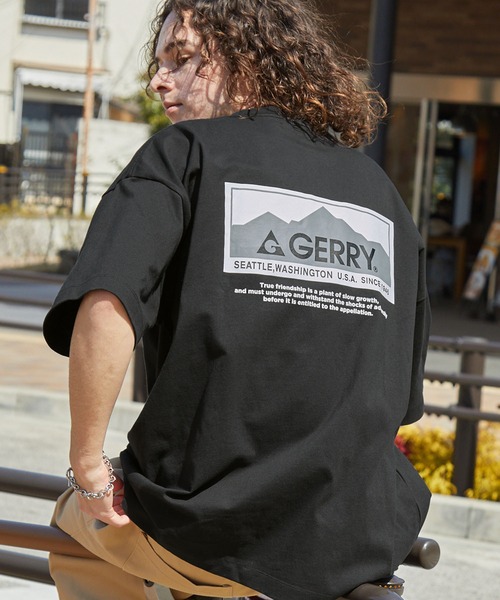 GERRY（ジェリー）の「GERRY/ジェリー 別注 バックサークル/ボックスロゴプリント ビッグシルエット半袖Tシャツ（Tシャツ/カットソー）」 - WEAR