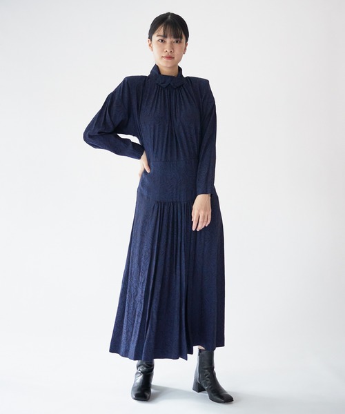 TOGA PULLA（トーガ プルラ）の「TOGA PULLA ACETATE RAYON JACQUARD DRESS（ワンピース）」 - WEAR