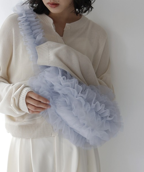 hellam（へラム）の「オーガンジーチュールフリルバッグ（ショルダーバッグ）」 - WEAR