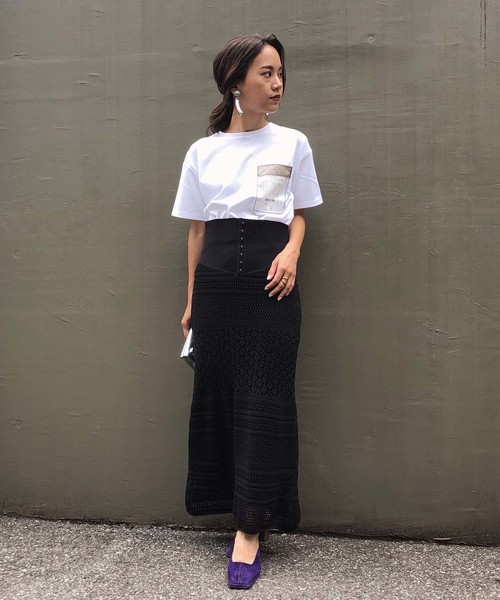 AMERI（アメリ）の「TAG POCKET TEE（Tシャツ/カットソー）」 - WEAR