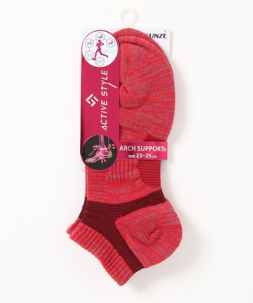 ACTIVE STYLE/アクティブスタイル アーチサポートパイル ソックス スニーカー丈（ソックス/靴下）｜GUNZE（グンゼ）の ...