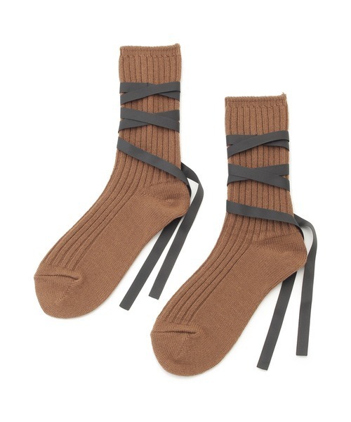 FURFUR（ファーファー）の「RIBBON LACE UP SOCKS（ソックス/靴下）」 - WEAR