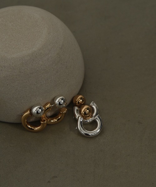lawgy（ラウジー）の「round ball mix pierce（ピアス（両耳用））」 - WEAR