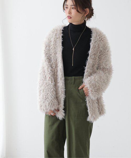 frames RAY CASSIN（フレームスレイカズン）の「ボアカーディガン（カーディガン/ボレロ）」 - WEAR