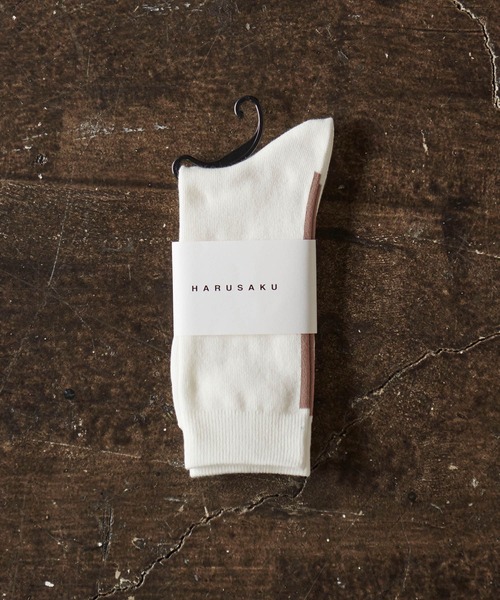 HARUSAKU（ハルサク）の「HARUSAKU / SIngle Back LIne Socks:ハルサク メンズシングル バックライン ソックス（ソックス/靴下）」 - WEAR