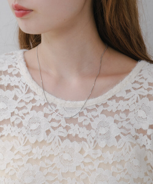 Kastane（カスタネ）の「起毛レースプルオーバー（Tシャツ/カットソー）」 - WEAR