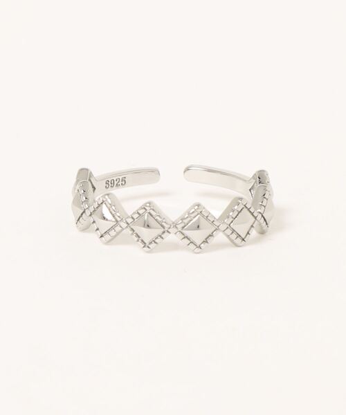 Fun & Daily（ファンアンドデイリー）の「F&D : Square chain ring Silver925（リング）」 - WEAR