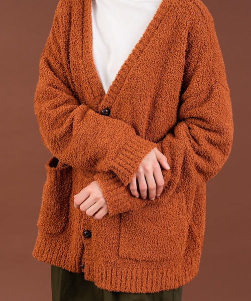 ONCILY（オンシェリー）の「MOLE YARN KNIT CARDIGAN / モールヤーンニットカーディガン（カーディガン/ボレロ ...
